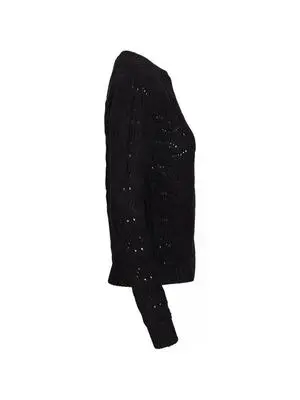 Etro Open-work Crew-neck Sweater