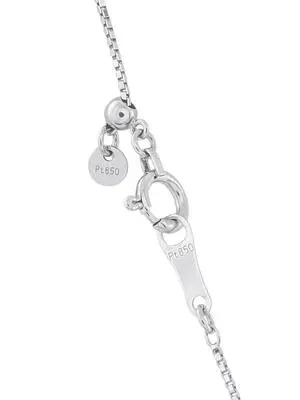 LB EXCLUSIVE Platinum Pear-cut Diamond Halo Pendant Necklace