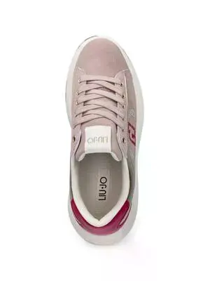 Liu Jo Rhinestone-logo Suede Sneakers