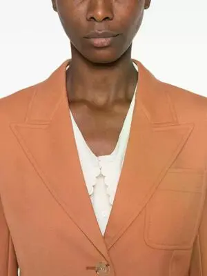 Chloé Single-breasted Blazer With Peak Lapels