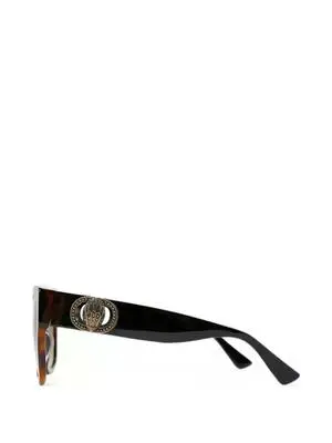 Kurt Geiger Chelsea Tortoiseshell-effect Square Frame Sunglasses - Brown