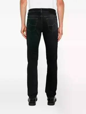 Jacob Cohen Logo-patch Slim-fit Jeans