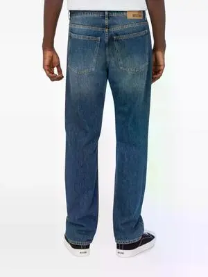 Moschino Faded Straight-leg Jeans