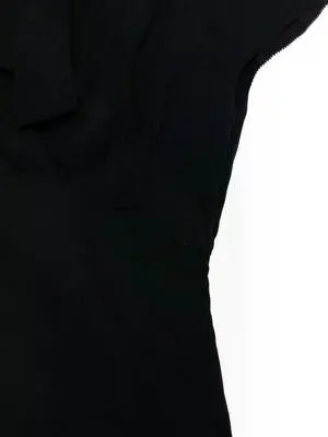 Dior Tie-neck Short-sleeve Dress