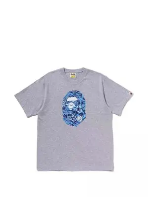 A BATHING APE Ape Head Floral-print T-shirt