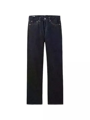 MOMOTARO Signature Stripe Detail Five-pocket Jeans - Blue