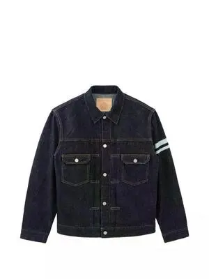 MOMOTARO Classic Stripe Detail Denim Jacket