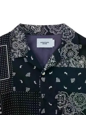 MOMOTARO Paisley -print Patchwork Shirt