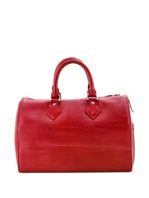 LOUIS VUITTON Epi Leather Speedy Handbag - Red
