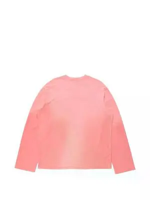 Acne Studios Spray Effect Logo Long Sleeve T-shirt