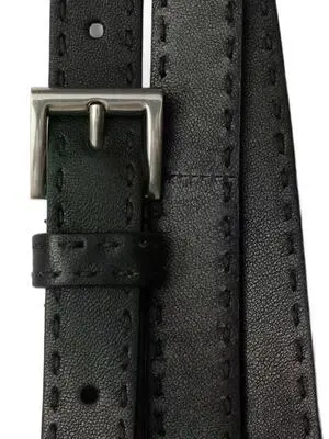 Prada Antiqued Leather Belt