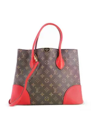 LOUIS VUITTON Monogram Canvas And Leather Flandrin Tote Bag - Red