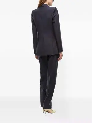 Pinko Double-breasted Pinstripe Blazer