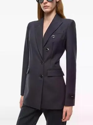 Pinko Double-breasted Pinstripe Blazer