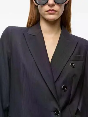 Pinko Double-breasted Pinstripe Blazer