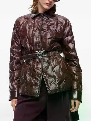 Pinko Quilted Belted Jacket