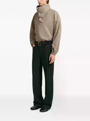 Marni Pressed-crease Straight-leg Trousers