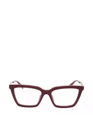 Saint Laurent Rectangle Frame Glasses - Red