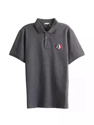 Moncler Logo-patch Polo Shirt - Grey