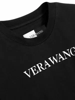 Vera Wang Logo Print Cotton T-shirt
