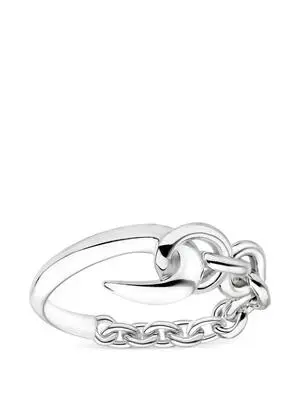 SHAUN LEANE Sterling Hook Chain Ring - Silver