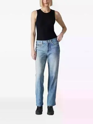 Vera Wang Tessa Ribbed-knit Cotton Tank Top