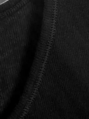 Vera Wang Tessa Ribbed-knit Cotton Tank Top