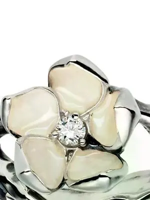 SHAUN LEANE Cherry Blossom Diamond Ring - Silver