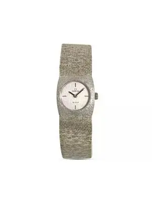 Omega 1971 De Ville 20mm 18kt White Gold Watch - Silver