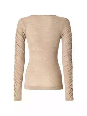 Pinko Ruched Long-sleeve Top