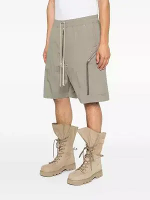 Rick Owens Drawstring Zip-detail Shorts - Grey