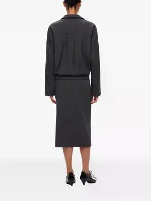 Pinko Pleated Detail Button Jacket