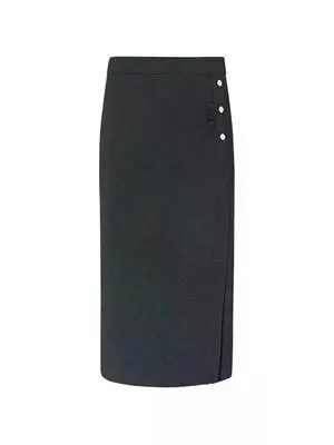 Pinko Button-detail Pencil Skirt - Grey