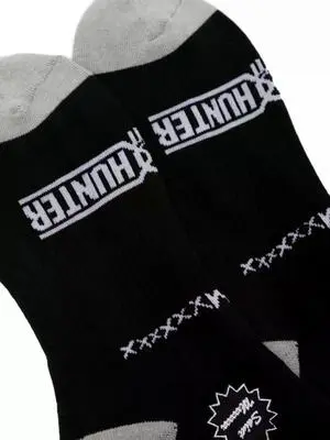 SAINT MXXXXXX Logo Intarsia-knit Crew Socks