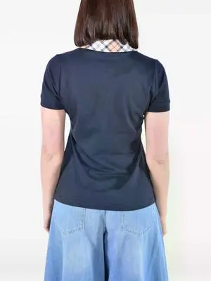 Barbour Tartan Collar Piqué Polo Shirt