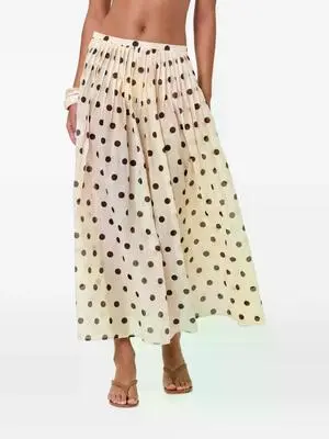 NICHOLAS Marit Skirt Polka Dot - Neutrals