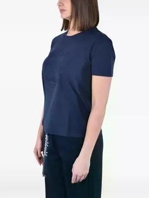 Max Mara Embroidered Logo T-shirt - Blue