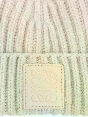 Loewe Ribbed-knit Beanie Hat
