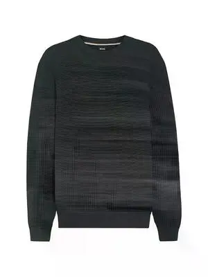BOSS Crew Neck Long Sleeve Pullover - Grey