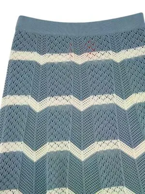La DoubleJ Chevron Midi Skirt