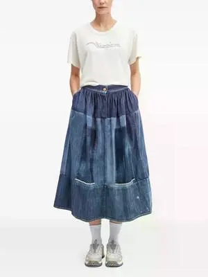 Visvim Patchwork Denim Skirt