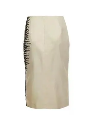 Escada Hand-beaded Midi Skirt - Neutrals