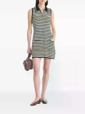 Altuzarra Mamie Striped Knit Mini Dress - Neutrals