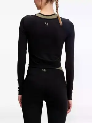 P.E Nation Sutton Long-sleeve Cropped Top