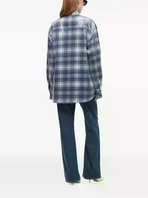 Pinko Oversized Checkered Sequin Overshirt