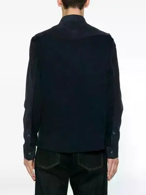 Eleventy Chest-pocket Overshirt - Blue