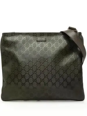 Gucci Gucci GG Imprime Crossbody Bag Brown