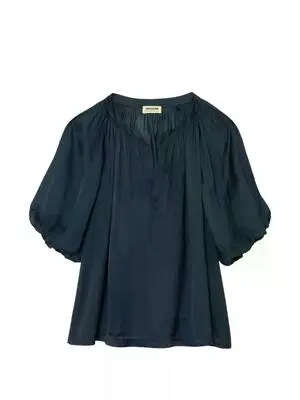 Zadig&Voltaire Teko Satin Blouse - Blue