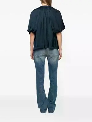 Zadig&Voltaire Teko Satin Blouse - Blue