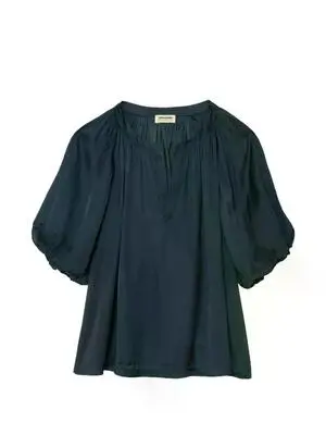 Zadig&Voltaire Teko Satin Blouse - Blue